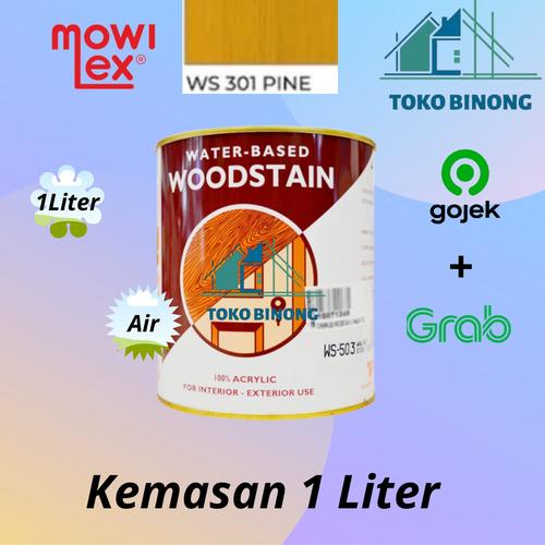 Jual Plitur / Politur Kayu Woodstain Mowilex 1 Liter Water Based - Kota ...
