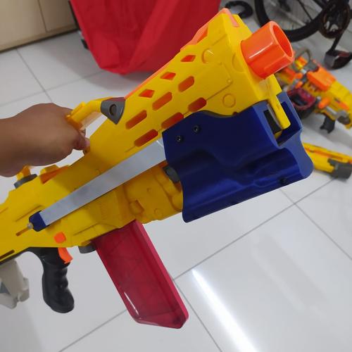 Jual Nerf Longshot pump Grip - - Trans biru - Jakarta Timur ...