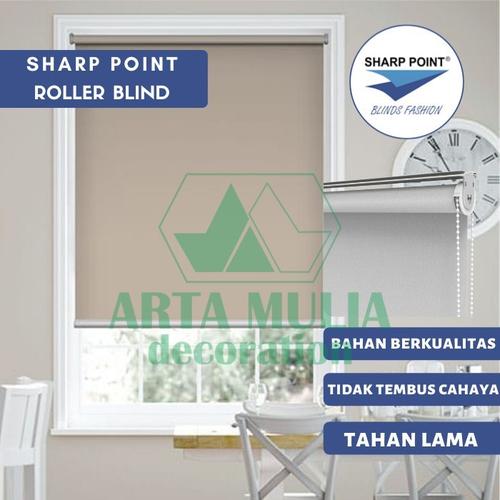 Jual Roller Blind Indoor Sharp Point 200 100% Blackout Tirai Minimalis ...