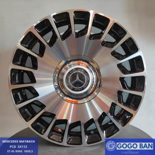 Jual Velg Mobil Mercedes Maybach Ring 18 Black Machine Face - Kab ...