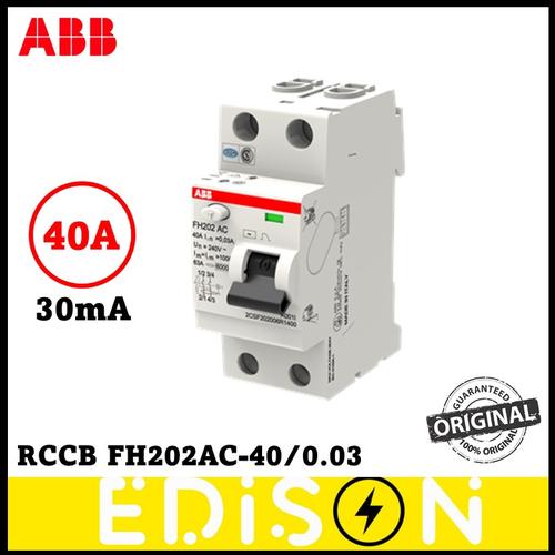 Jual ABB ELCB RCCB 40A FH202 AC-40/0,03 2CSF202006R1400 - Jakarta Barat - Edison Electrical ...