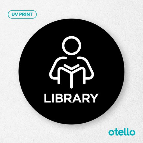 Jual Library Room Sign Board Akrilik Acrylic Signage Label Perpustakaan ...