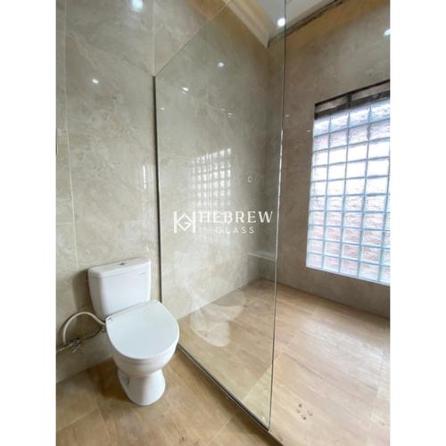 Jual GLASS SHOWER PARTITION Partisi Sekat Kaca Kamar Mandi Tempered (16 ...