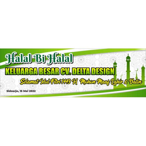 Jual Banner Halal Bi Halal Free Desain Template - 3x1 meter - Kab ...