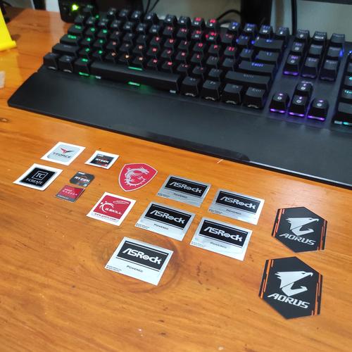 Jual Sticker Logo PC - Asrock Asus Msi Gigabyte Aorus Gskill Ryzen Dll ...