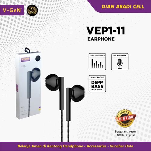Jual HEADSET/EARPHONES V-GEN VEP1-11 BERKUALITAS - Kota Malang - Dian ...