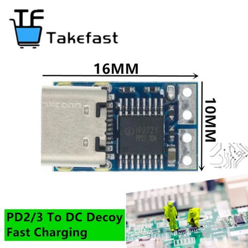 Jual Type-C PD decoy module PD23.0 to DC 9V 12V 15V trigger Charger ...
