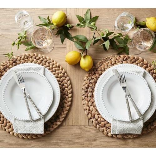 Jual Pismat Alas piring vas bunga meja eceng enceng gondok bulat 20 25 ...