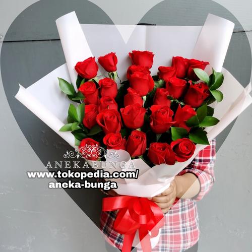 Jual Buket Bunga Mawar Asli Fresh Rose Bouquet Flower bucket ulangtahun ...