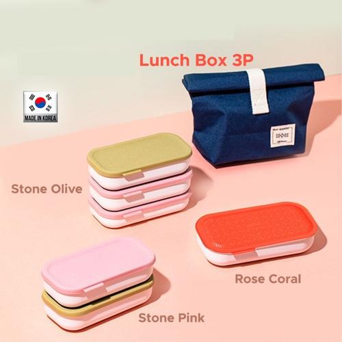 Jual Original Korea Lunch Box Tempat Makan 3 Susun Korea Silicone Lunch ...