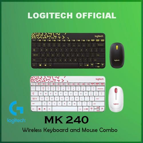 Jual Logitech Wireless Mouse Keyboard MK240 / Combo / MK 240 nano ...