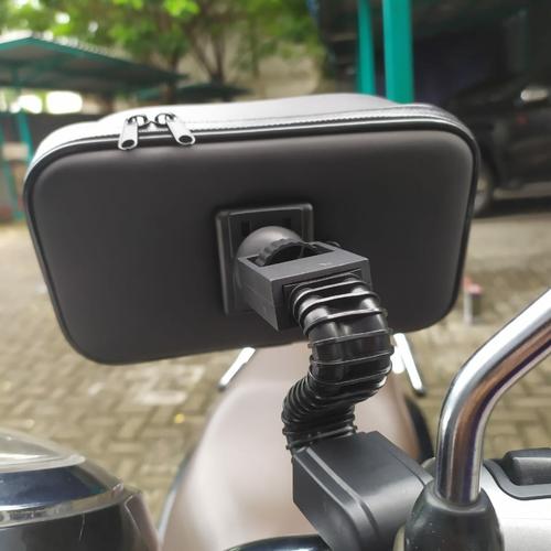 Jual Holder HP Waterproof + Kanopi pasang Spion Motor Size XL (7in ...