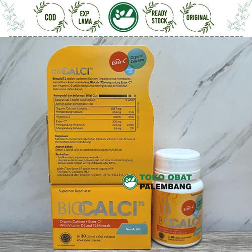 Jual BIOCALCI 72 30 TABLET BIO CALCI CALCIUM ESTER C D3 MINERAL NON ...