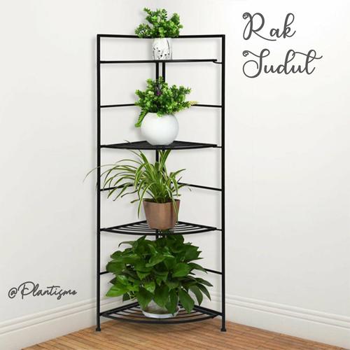 Jual Rak Sudut Multifungsi | Rak Pot Tanaman Hias Bunga Besi Dinding ...