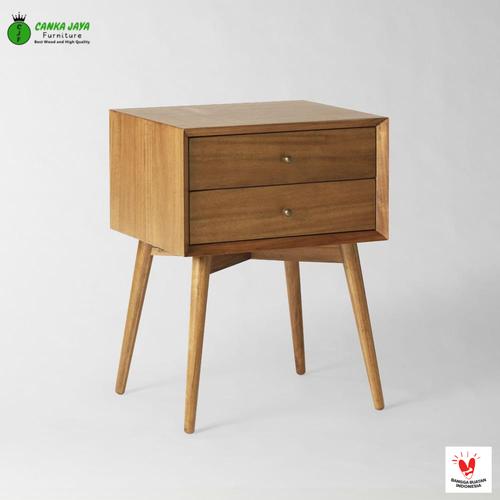 Jual MEJA NAKAS SAMPING MODEL MINIMALIS 2 LACI MODERN BARU MURAH KAYU ...