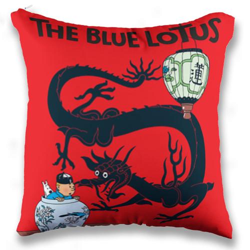 Jual Bantal Tintin The Blue Lotus Bantal Sofa Mobil 40 cm Gambar 2 Sisi ...