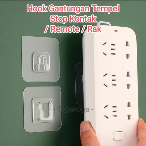 Jual Gantungan Tempel Dinding Hook 2 Sisi Double Side Remote / Stop ...