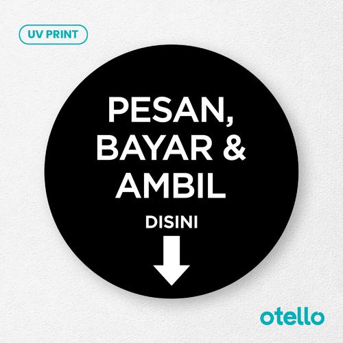 Jual Pesan, Bayar & Ambil Disini (Cetak) Signage Acrylic Sign Board ...