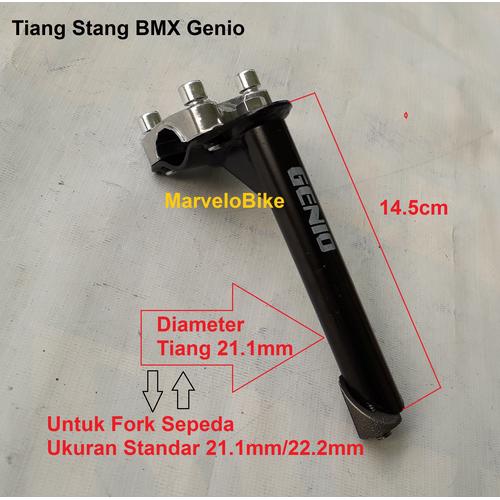 Jual Bango Tiang Stang Sepeda BMX Mini Fixie Genio 21.1mm - Kota Depok ...