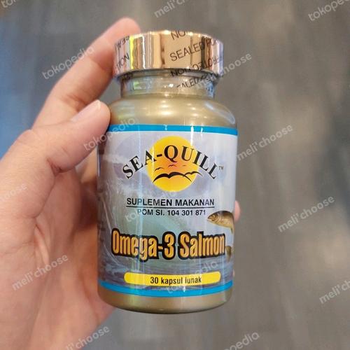 Jual sea quill omega 3 salmon 120 kapsul / vitamin seaquill original ...