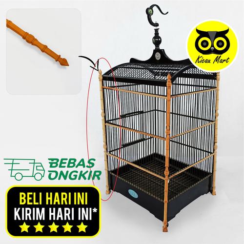 Jual TIANG SANGKAR KOTAK KAYU KLASIK SUDUT TIANG KANDANG KOTAK BURUNG ...