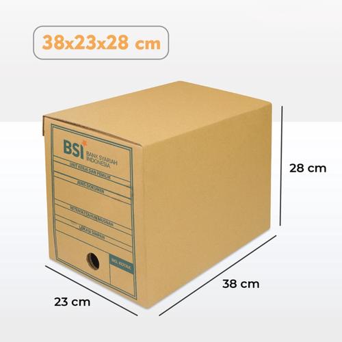 Jual Kardus Arsip Print BSI Box File Odner Document Organizer Dus ...