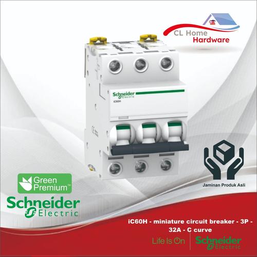 Jual SCHNEIDER MCB ACTI9 IC60H 3P 32A C A9F54332 - Jakarta Barat - CL ...