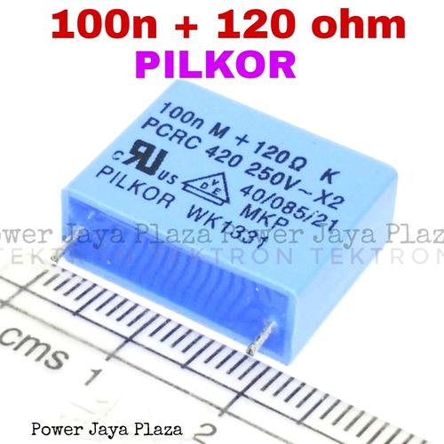 Jual 100n M + 120 ohm Kapasitor capacitor Resistor asli merk PILKOR ...