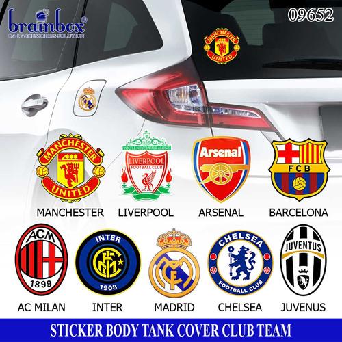 Jual Stiker Club Soccer Klub Sepakbola Sticker Tank Cover Body Kaca ...