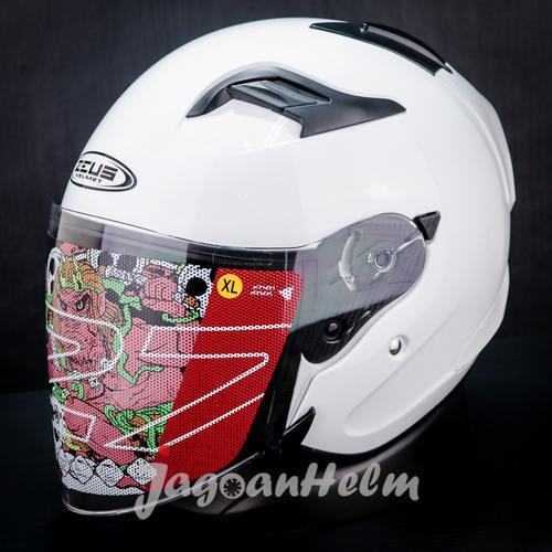 Jual ZEUS HELM ZS627 SOLID | WHITE GLOSSY | ZS-627 SINGLE VISOR - XL ...
