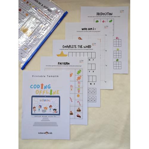 Jual Worksheet Coding Offline for Kids Lembar Kerja Kognitif Anak - Kab ...