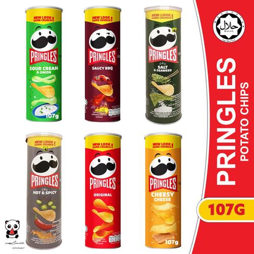 Jual 2+1 and carton deals PRINGLES potato chips 107gr all variant ...