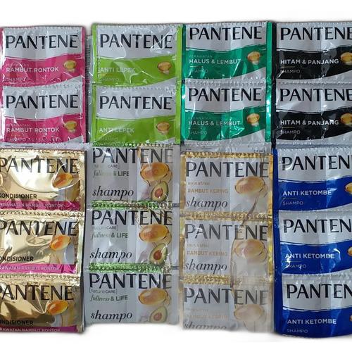Jual Pantene shampoo dan kondisioner 1 renceng isi 12 sachet ...