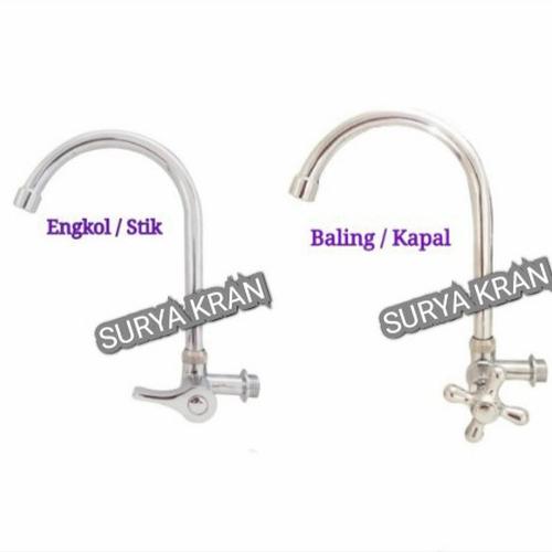 Jual Kran Angsa Tembok / Kran Sink / Kran Cuci Piring Leher Angsa Kaku ...