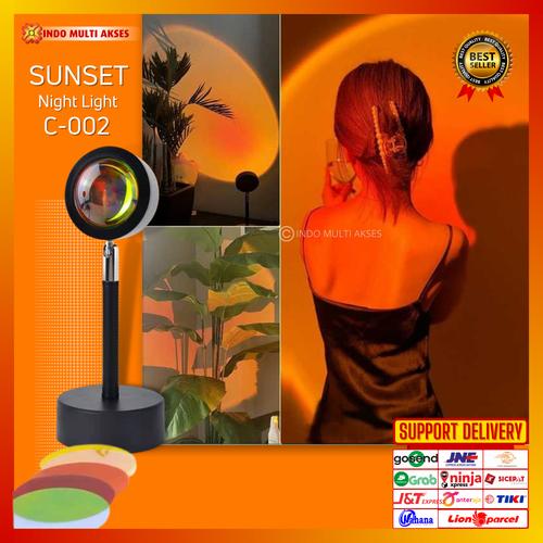 Jual Lampu LED Sunset light effect lighting Decoration With film filter ...