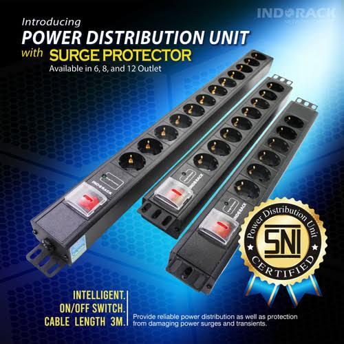 Jual PDU 6 OUTLET PDU6G - COLOKAN LISTRIK INDORACK STOP KONTAK RACK ...