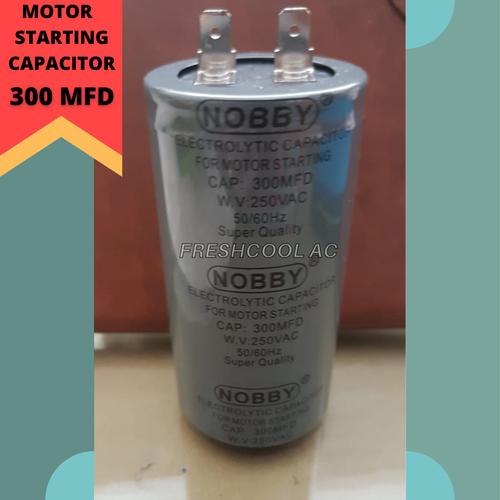 Jual MOTOR STARTING CAPACITOR 300 MFD STARTING KAPASITOR MERK NOBBY ...