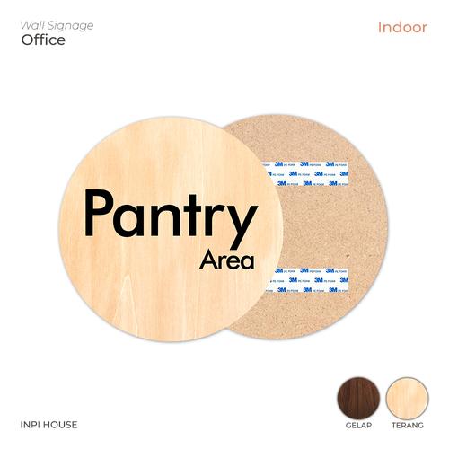 Jual sign pantry area - papan tanda ruang dapur - area pantry kantor ...