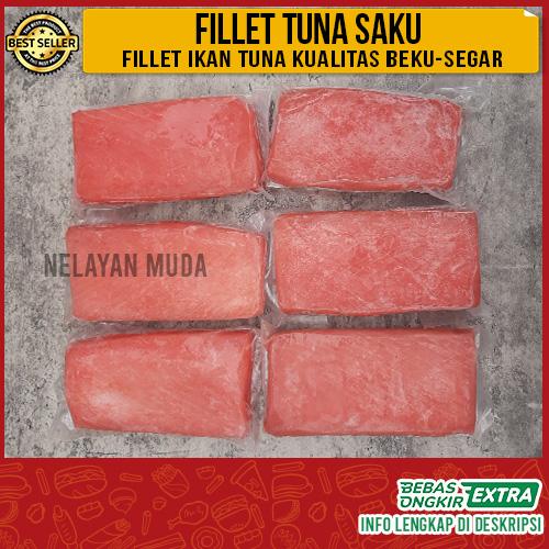 Jual Fillet Tuna Frozen 1kg / Fillet Tuna Saku Beku-Frozen / Tuna ...