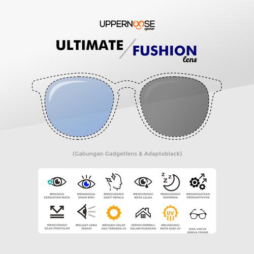 Jual Lensa Ultimate Fushion Blue Chromic Anti UV dan Sinar Biru ...