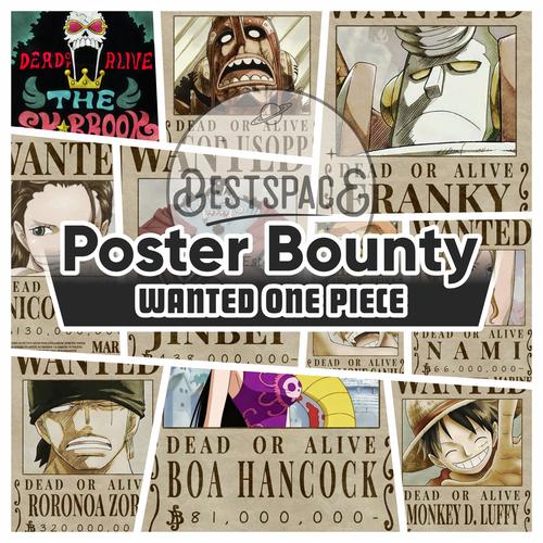 Jual Poster Bounty One Piece - Poster Wanted One Pice - Kab. Bogor ...