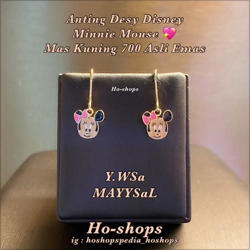 Jual Anting Minnie Mouse Anting Anak Disney Mas Kuning 700 Asli Emas ...