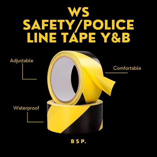 Jual Police Line 75MM x 300M / Safety Line Kuning Hitam - Bukan Lakban ...