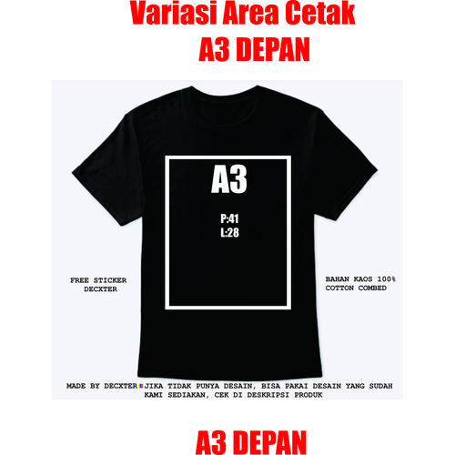 Jual SABLON KAOS CUSTOM SATUAN DESAIN BEBAS FULL WARNA SABLON PRINTING ...