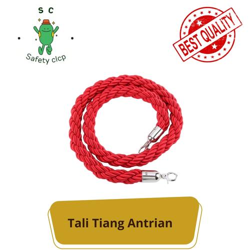 Promo tali tiang antrian merah varian Tali tambang dan tali bludru ...