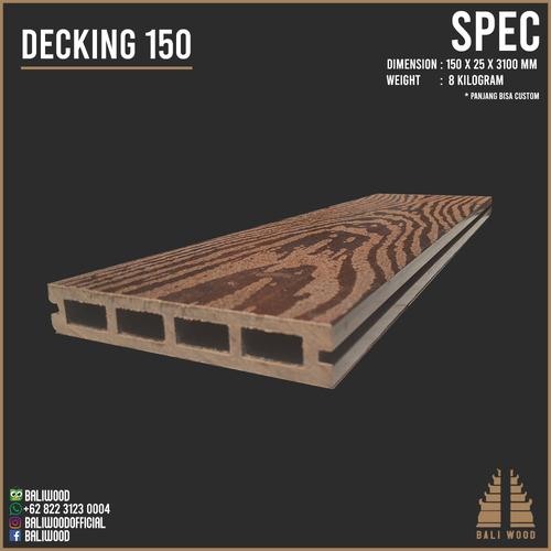 Jual Decking WPC kayu hollow bukan solid , bisa untuk wall panel kayu ...