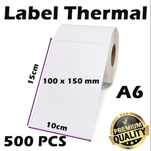 Jual KERTAS THERMAL 100 X 150 mm LABEL PENGIRIMAN OLSHOP LABEL STICKER A6 - PETAK - Kota Medan ...