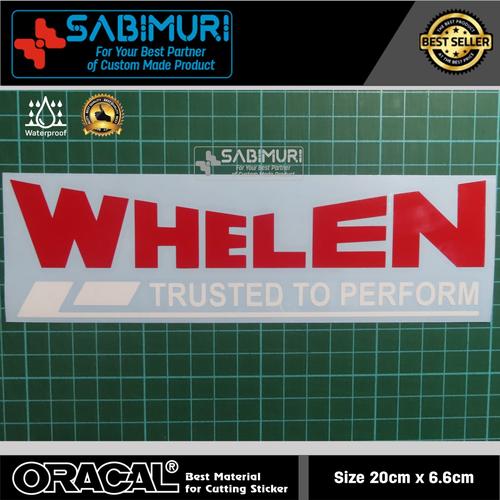 Jual Cutting Sticker Whelen Trusted to Perform - Kab. Bekasi - sabimuri ...