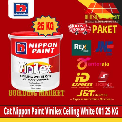 Jual Cat Plafon Gypsum Vinilex Ceiling White 001 Cat Plafond 25 KG ...