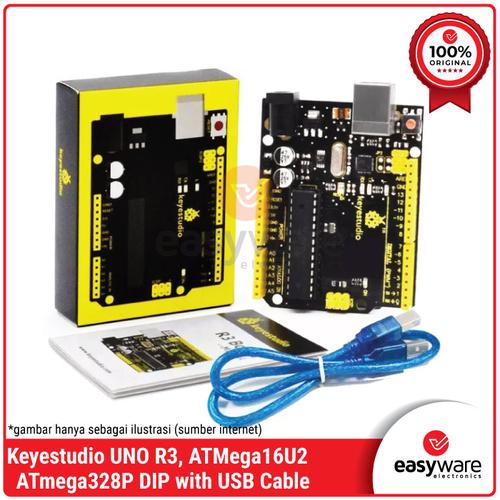 Jual Keyestudio UNO R3 DIP ATmega16U2 with cable like arduino uno r3 ...